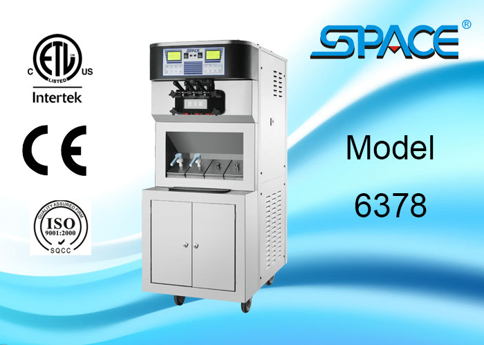 Máquina suave del helado del servicio de la alimentación de gravedad ...